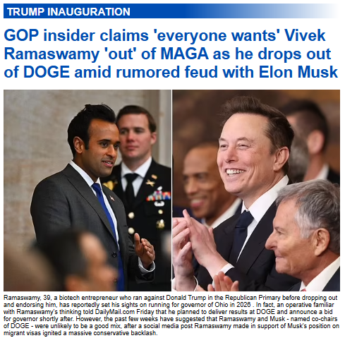 White House Intrigue: Vivek’s Exit, Musk’s Role, and the Return of the ...